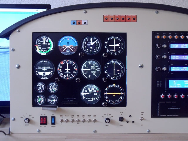 HOMECOCKPIT CESSNA 172 NGH simulatore di volo MSFS2020 FSX P3D Xplane ...