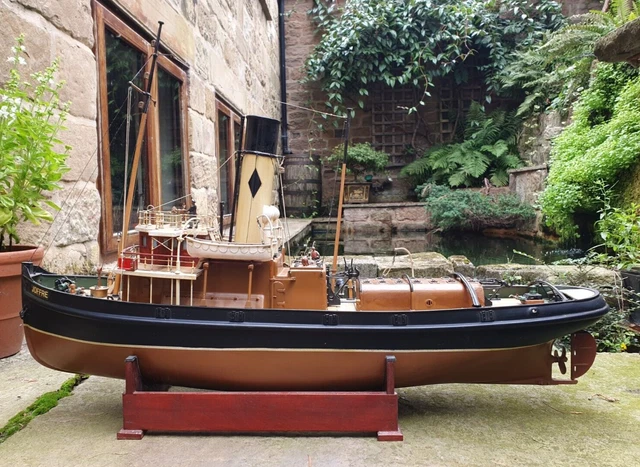 A VINTAGE CALDERCRAFT Rc Model Tyne Tug Boat Joffre - Wonderful Detail ...