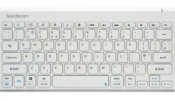 SANDSTROM SKBWHBT19 BLUETOOTH Keyboard – White | New Open Box | Tested ...