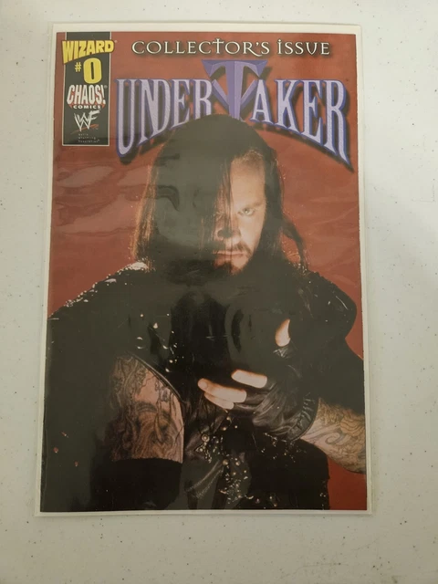 WIZARD #0 CHAOS ! Comics WWF UnderTaker Collector's Issue neuf comme ...