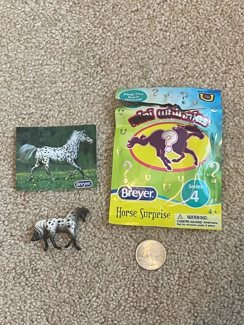 BREYER MINI WHINNIES Horse Surprise Series 4 - black leopard appaloosa ...