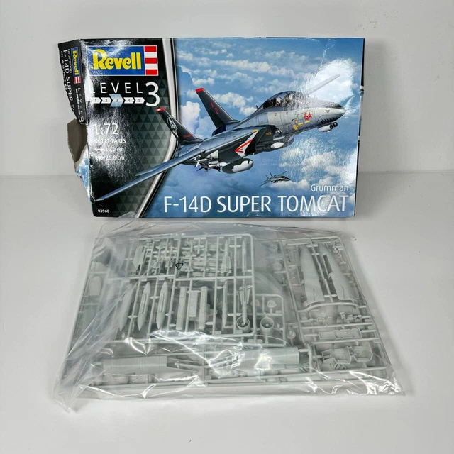 REVELL 03960 GRUMMAN F-14D Super Tomcat 1:72 Scale Unbuilt/Unpainted ...