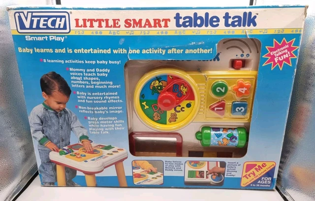 VTECH LITTLE SMART Table Talk Toy Electronic Learning Activity Vintage ...