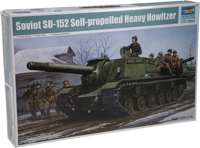 TRUMPETER 01571 1:35 Soviet SU-152 Self-propelled Heavy Howitzer Model ...