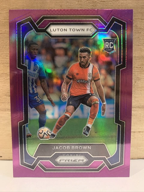 JACOB BROWN 2023-24 Panini Prizm Premier League RC Viola Prizm SP Luton ...
