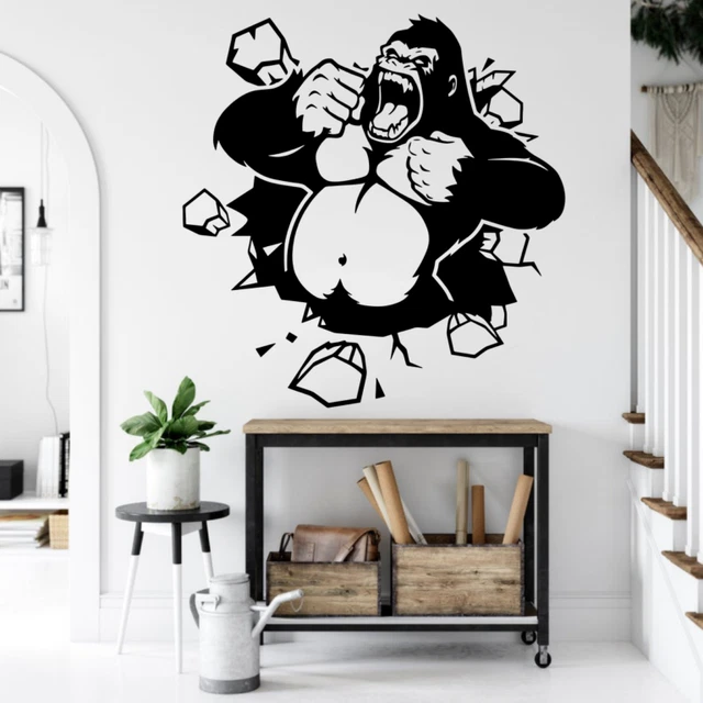 ANGRY GORILLA WALL Decor DXF SVG CDR file Vector for CNC Plasma Router ...