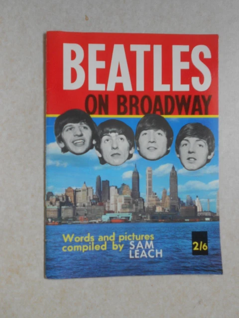 THE BEATLES ON BROADWAY MAGAZINE - 1964 - Sam Leach £14.99 - PicClick UK