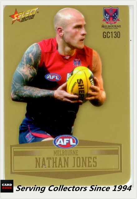 2012 SELECT AFL Champions Peeled Gold Parallel Card Gc130 Nathan Jones-Melbourne EUR 5,98 ...