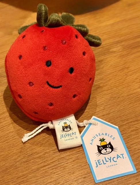 JELLYCAT FABULOUS STRAWBERRY *NEW* with Tags. RETIRED £26.99 - PicClick UK