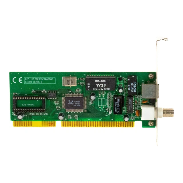 CARTE RÉSEAU REALTEK RTL8019AS 320-0I0C BNC RJ45 Isa EUR 59,50 ...