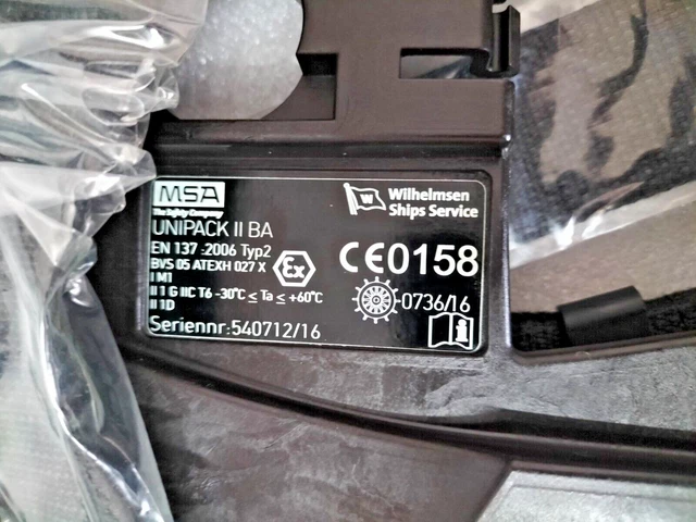MSA AIRGO UNIPACK Ii Unabhängiges Atemgerät (Scba) EUR 459,78 - PicClick DE