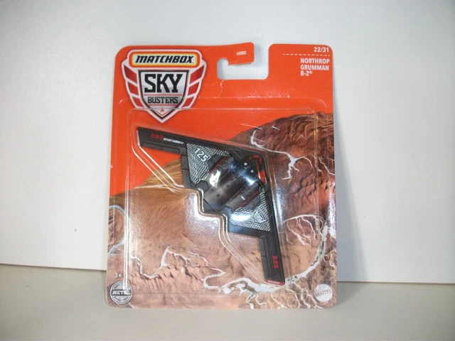 MATCHBOX SKYBUSTERS NORTHROP Grumman B-2 worn packaging POSTAGE ...