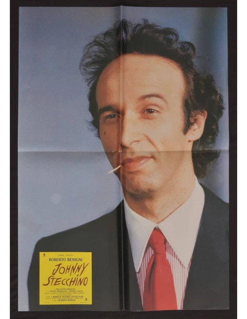 MANIFESTI JOHNNY STECCHINO Roberto Benigni sicilia briaaschi bonacelli ...