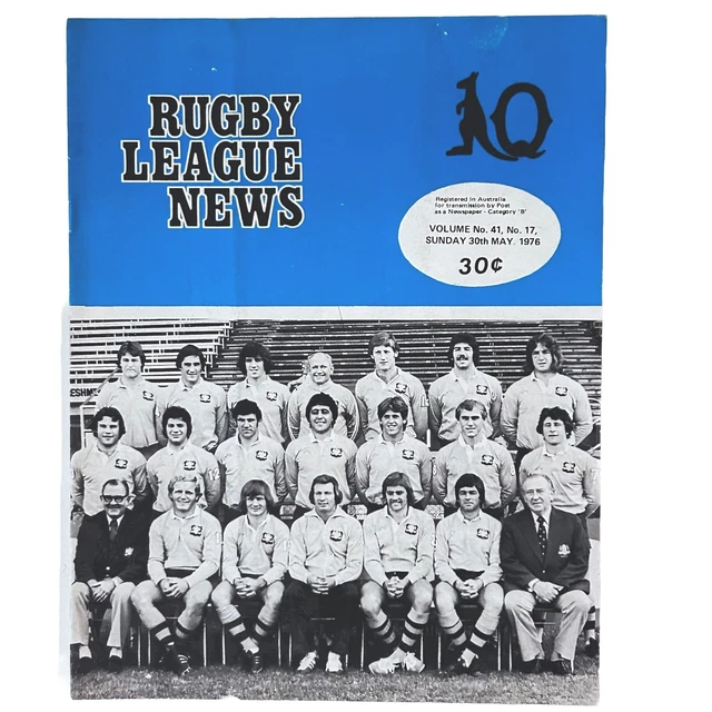 1976 QUEENSLAND V NSW RUGBY LEAGUE INTERSTATE MATCH PROGRAMME. Lang ...