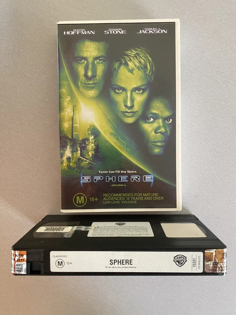 SPHERE VHS BIG Box Ex Rental SCI FI Action Thriller Video Tape Dustin ...