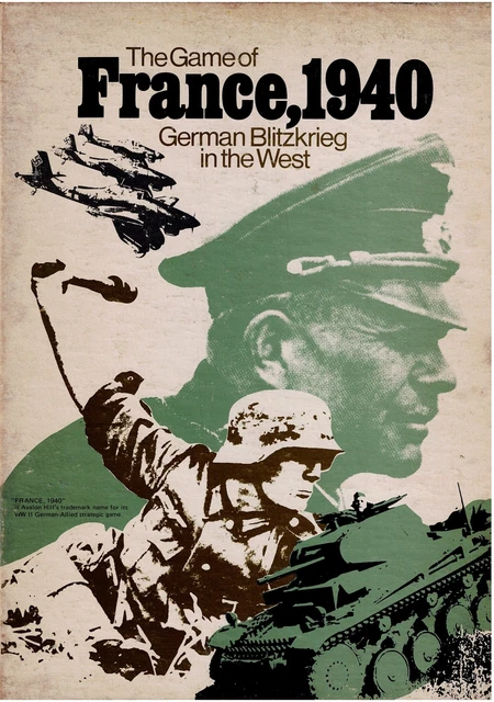 FRANCE, 1940: GERMAN Blitzkrieg in the West by Jim Dunnigan (Avalon ...