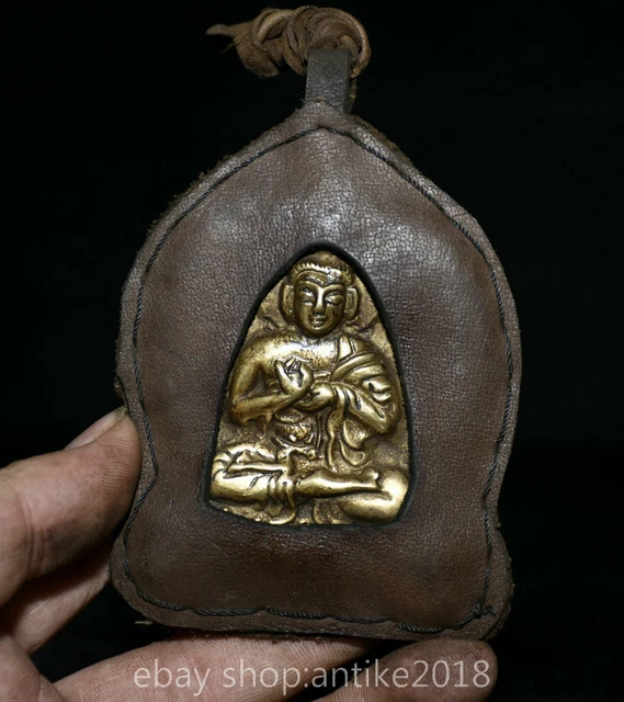 4 & OLD Tibet Bronze Buddhism Shakyamuni Sakyamuni Buddha Amulet Pendant EUR 44,47 - PicClick FR