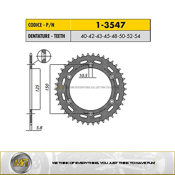 KTM DUKE 690 From 2008 To 2014 Steel Rear Sprocket Sunstar 520 With 48 ...