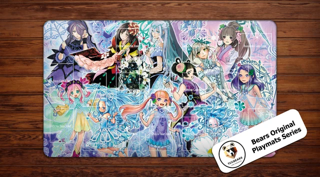 RIKKA FAIRY YUGIOH Playmat Teardrop Queen Strenna Sunavalon Dryas Card ...
