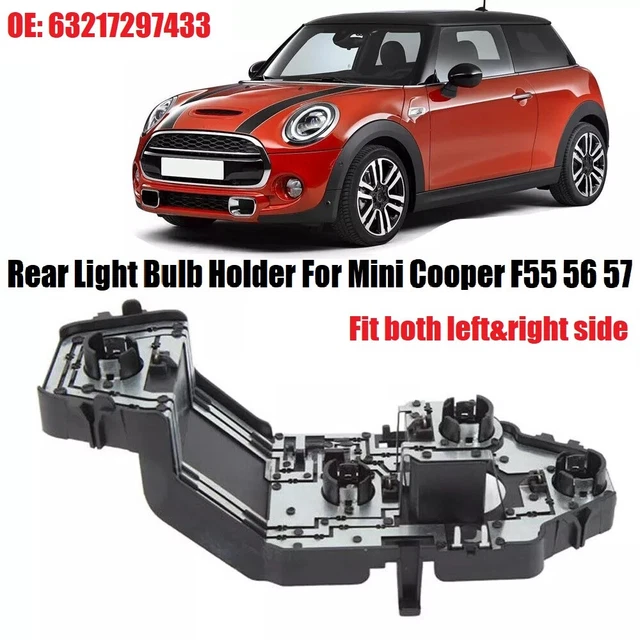 FOR MINI ONE Cooper Jcw F55 F56/F57 Rear Light Lamp Bulb Holder Socket ...