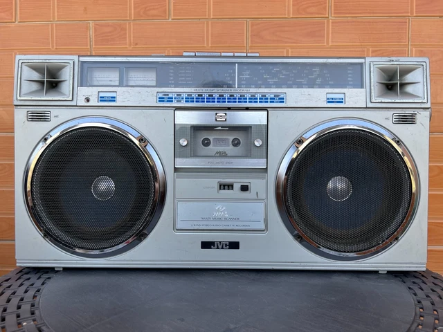 JVC STEREO RADIO Cassette Recorder RC-363LB 1980s Boombox SPARES REPAIR ...