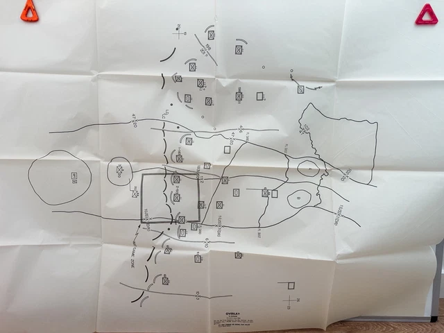 US ARMY GENERAL Staff College Training Map Overlay Lesson 3656 £21.82 ...