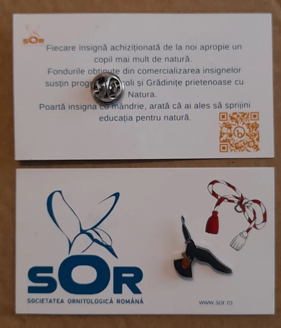SOR RED FOOTED Falcon Charity Pin Badge BIRD RSPB Interest ...