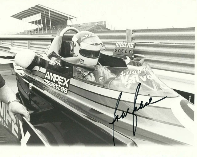 BOBBY RAHAL 1979 signed F2 Chevron B48 vintage photo F1 Wolf Indy 500 ...