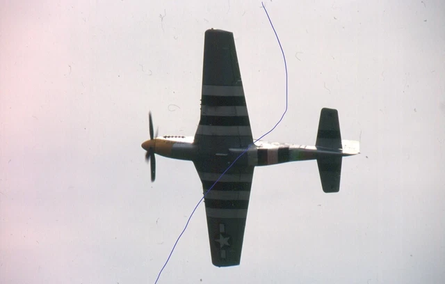 ORIGINAL MILITARY AIRCRAFT Plane Colour Slide Usaf P-51 Mustang 413704 ...