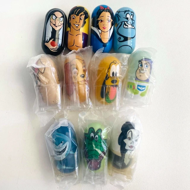 DISNEY KELLOGG'S GIANT Mighty Beanz Weebles Woobles Beans Capsule lot ...