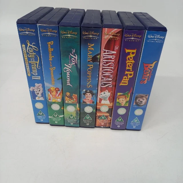 WALT DISNEY CLASSICS VHS Blue Case Bundle Job Lot Of 7 PAL UK £19.99 ...