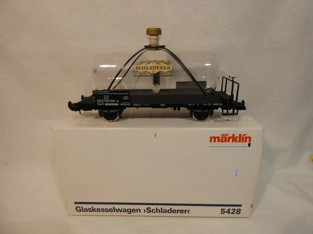 MÄRKLIN 5428 SP.1 Glaskesselwagen "Schladerer" mit OVP (70500) EUR 112 ...