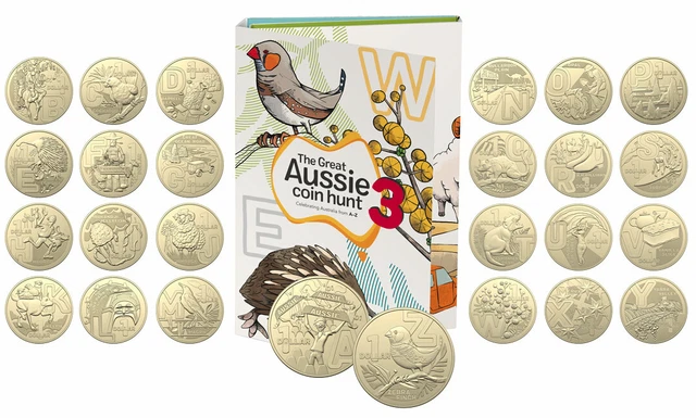 2022 AUSTRALIA POST Great Aussie $1 Coin Hunt 3 - Full Set A - Z Coins ...