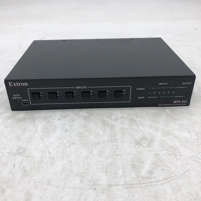 EXTRON, MPS 601 6 Input Media Presentation Switcher UNTESTED PARTS $29. ...