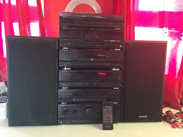 KENWOOD HI-FI 6 PIECE STACK SYSTEM WITH SPEAKERS FULLY TESTED AND ...