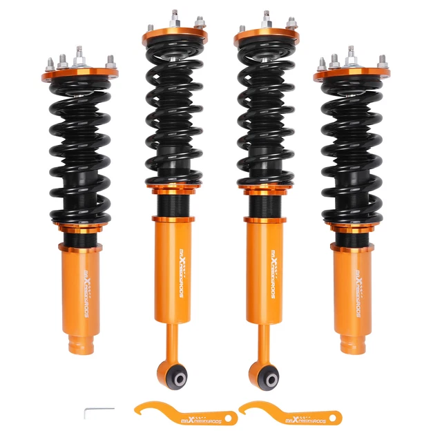 24-WAY DAMPER ADJUSTABLE Coilover Suspension Struts For Honda Accord ...