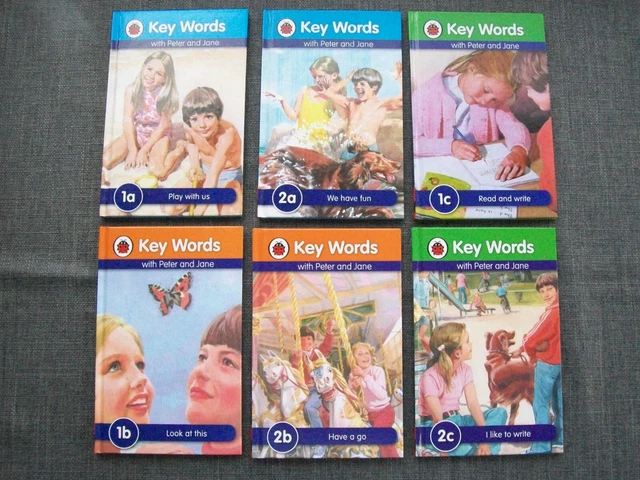 6X LADYBIRD BOOKS Boxed - Peter & Jane Series 1a-2c Key Words Reading ...