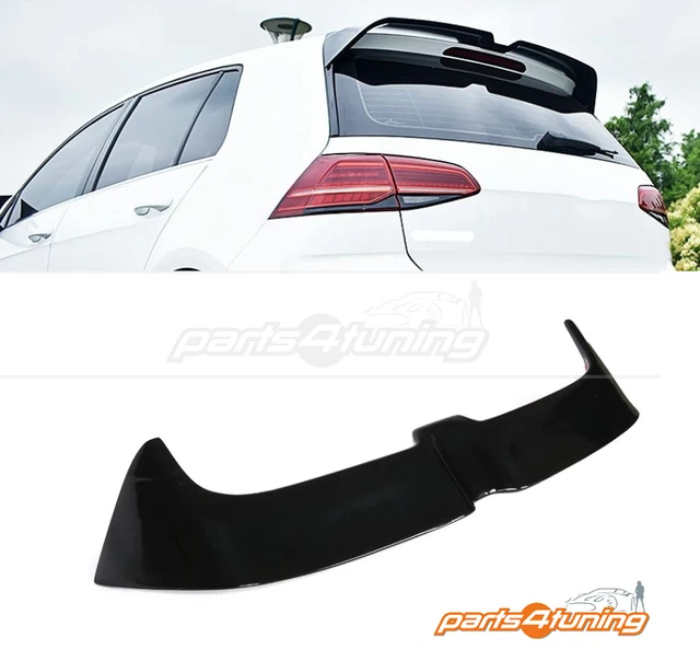 VOLKSWAGEN GOLF MK7 Mk7.5 2012-2018 Gloss Black Roof Spoiler Wing EUR ...