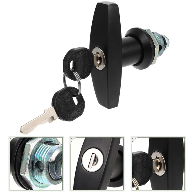 T TYPE HANDLE Cabinet Lock Cam Locks for Voltage Distribution Box £17. ...