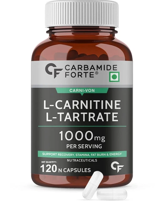 CARBAMIDE FORTE L-CARNITINE L-TARTRATE 1000mg, 120 N Capsules EUR 40,31 ...