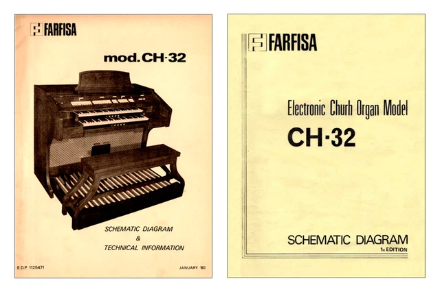 FARFISA CH-32 SERVICE Manual repair Schematic Diagram Schaltplan Schema ...