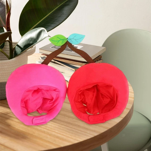 CHERRY HAT CARTOON Dress up for Adults Kids Headgear for Festival ...