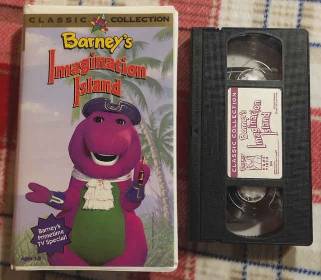 BARNEY'S IMAGINATION ISLAND [1994] | Canadian Clamshell VHS TAPE ...