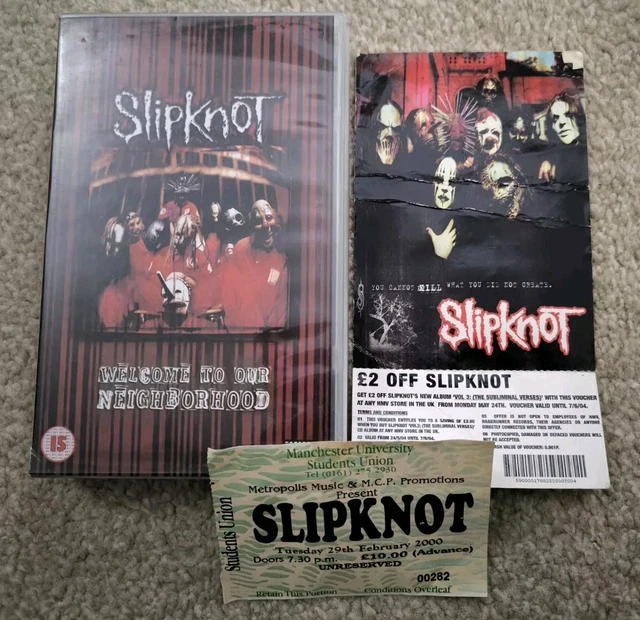 SLIPKNOT - WELCOME To Our Neighbourhood VHS 1999 Mint & Rare Postcard ...