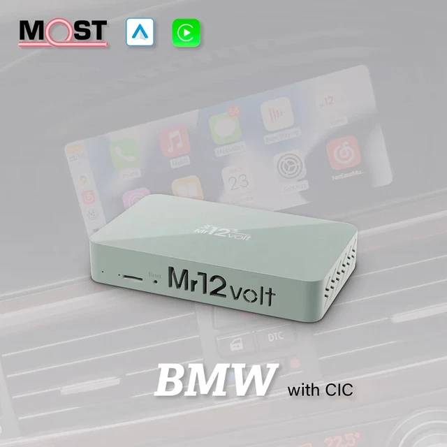 MR12VOLT BMW CIC Apple CarPlay Android Auto Interface with DSP fits E92 ...