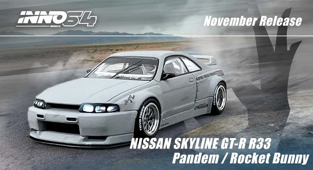 1:64 NISSAN SKYLINE GT-R (R33) Pandem Rocket Bunny - Cement Matte Grey ...