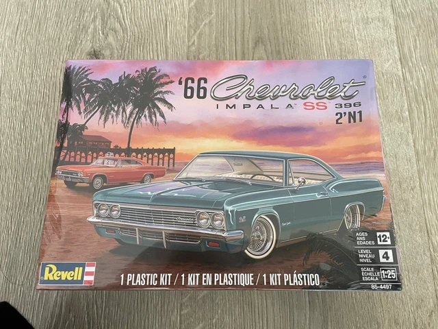 REVELL '66 CHEVROLET Impala SS 396 2'n1 Model Kit 1:25 Scale - 85-4497 ...