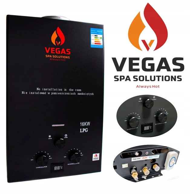 POOLHEIZUNG LPG FLOW GAS OFEN PROPAN BUTAN BALIA FLUSSOFEN Vegas Spa 24kW EUR 319,00 - PicClick DE
