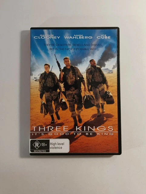 THREE KINGS DVD R4 VGC War Action George Clooney Mark Wahlberg Free ...