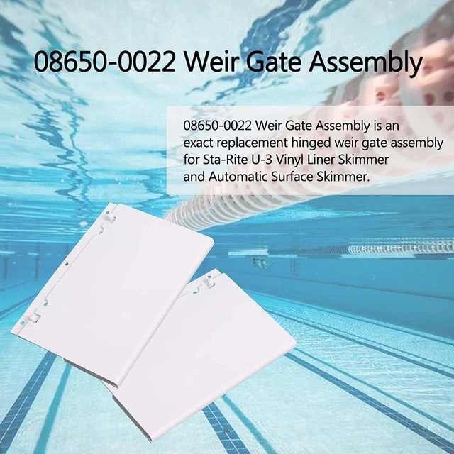 WHITE WEIR GATE Assembly Pool Skimmer Weir Flap Door Pool Cleaning ...